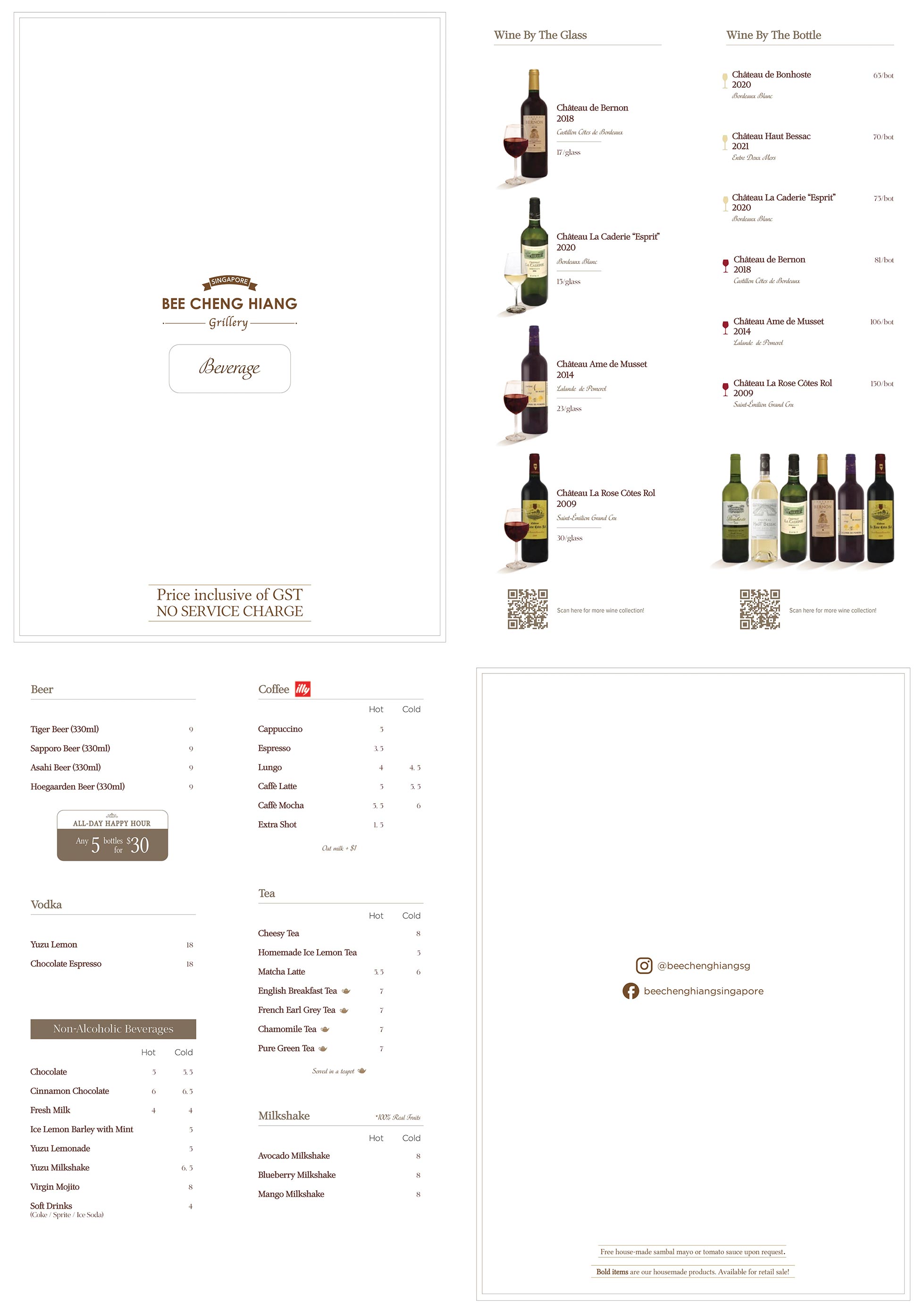 Bee Cheng Hiang Grillery Menu | Bee Cheng Hiang | Asia's Famous Bakkwa