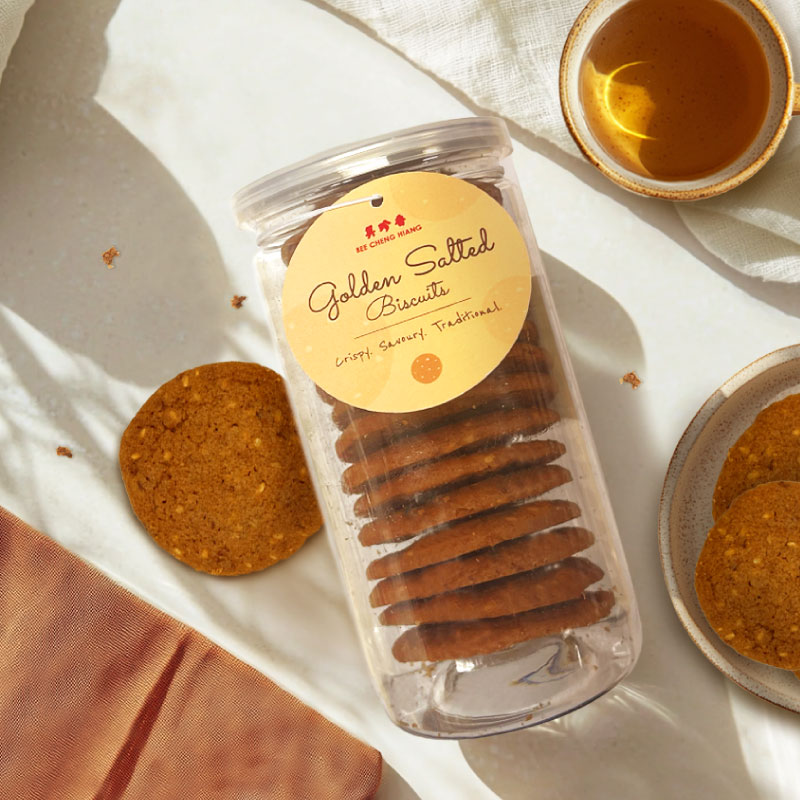 Golden Salted Biscuits 100g | Bee Cheng Hiang | Asia's Famous Bakkwa