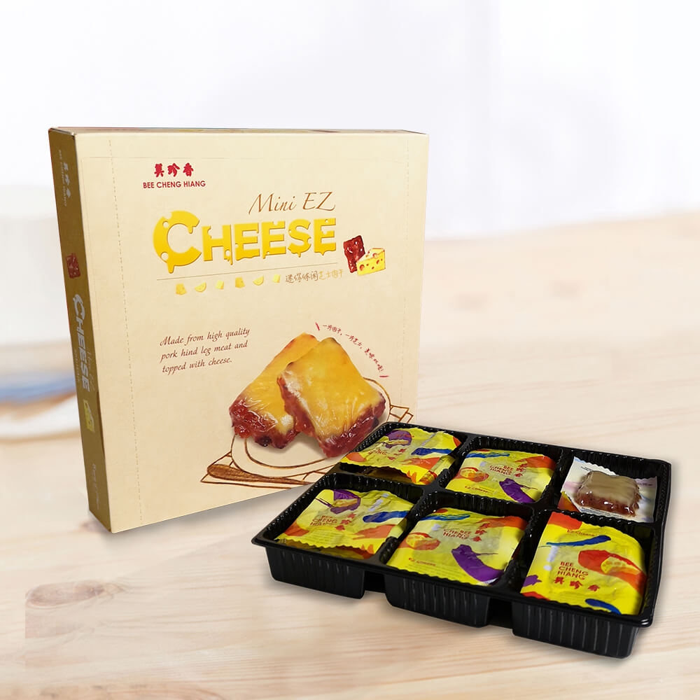 Mini EZ Cheese Box 208g | Bee Cheng Hiang | Asia's Famous Bakkwa