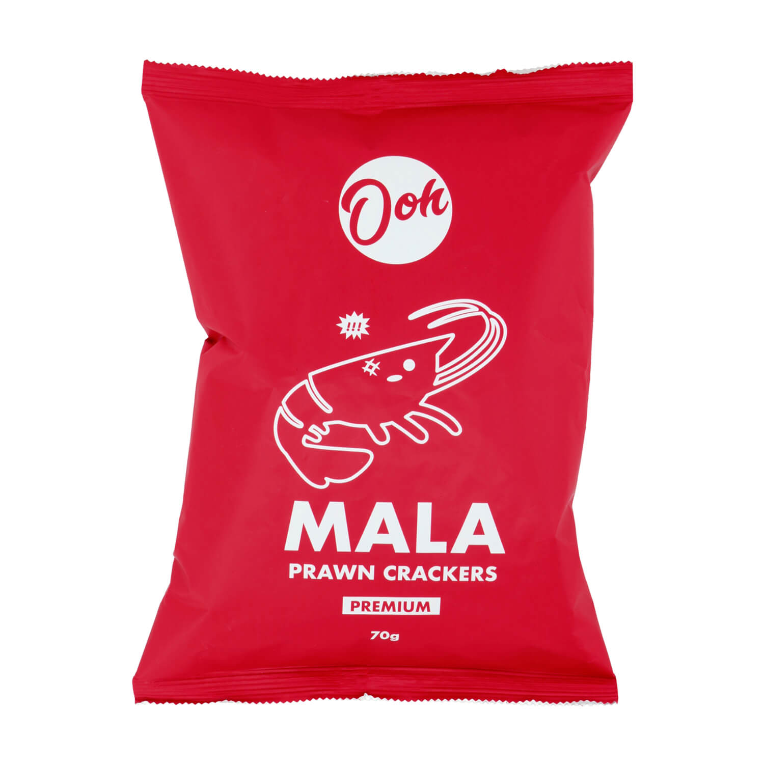 Ooh MALA Prawn Crackers 70g | Bee Cheng Hiang | Asia's Famous Bakkwa